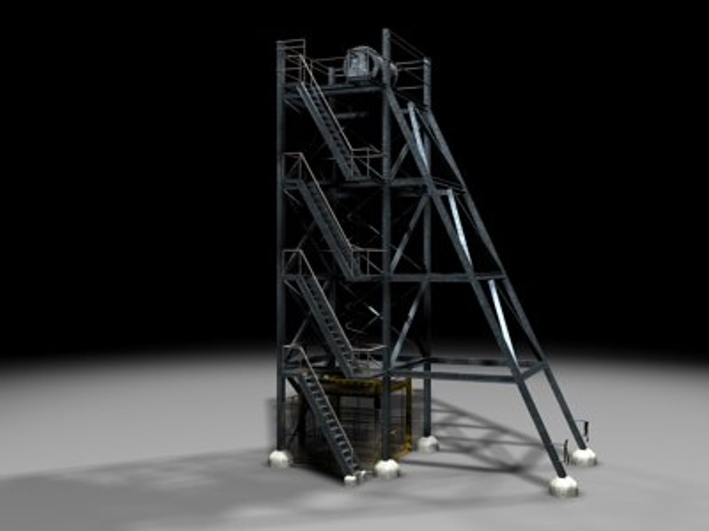 3ds Max Mining Tower