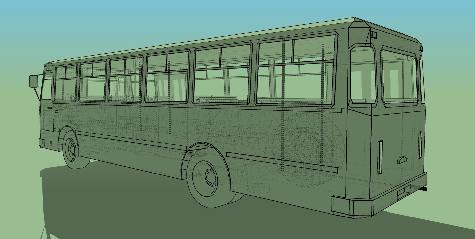 Soviet Bus 3D Model - TurboSquid 1510350