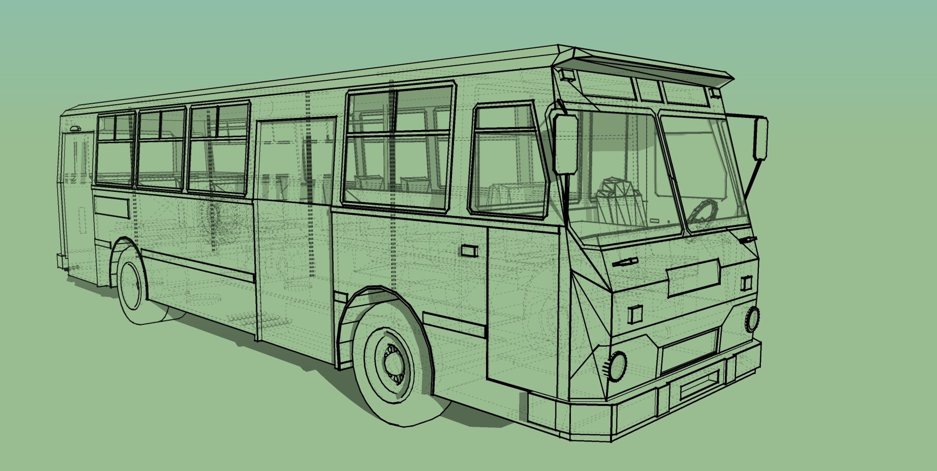 Soviet Bus 3D Model - TurboSquid 1510350