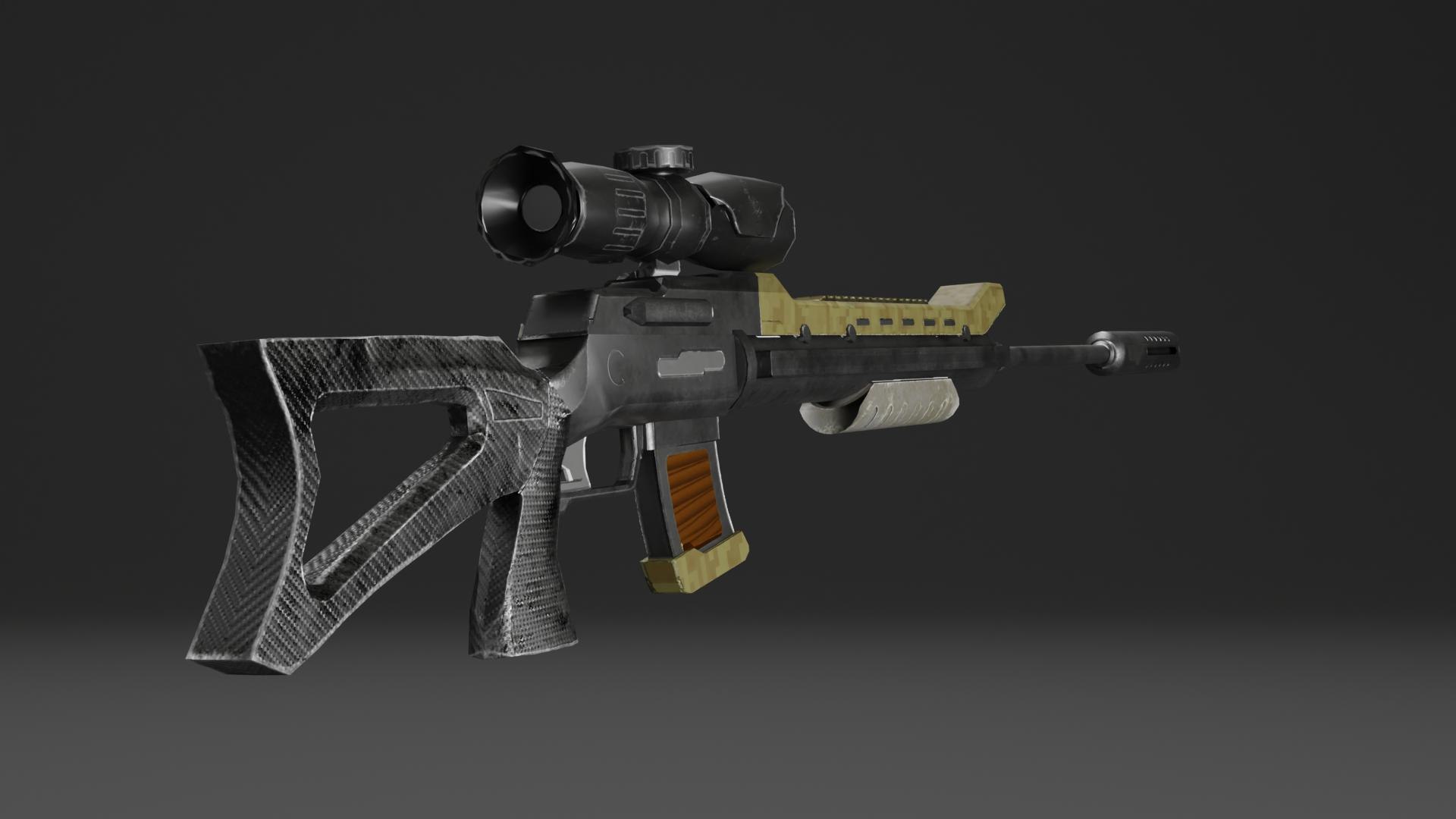 Assault Rifle 3D Model - TurboSquid 2103001