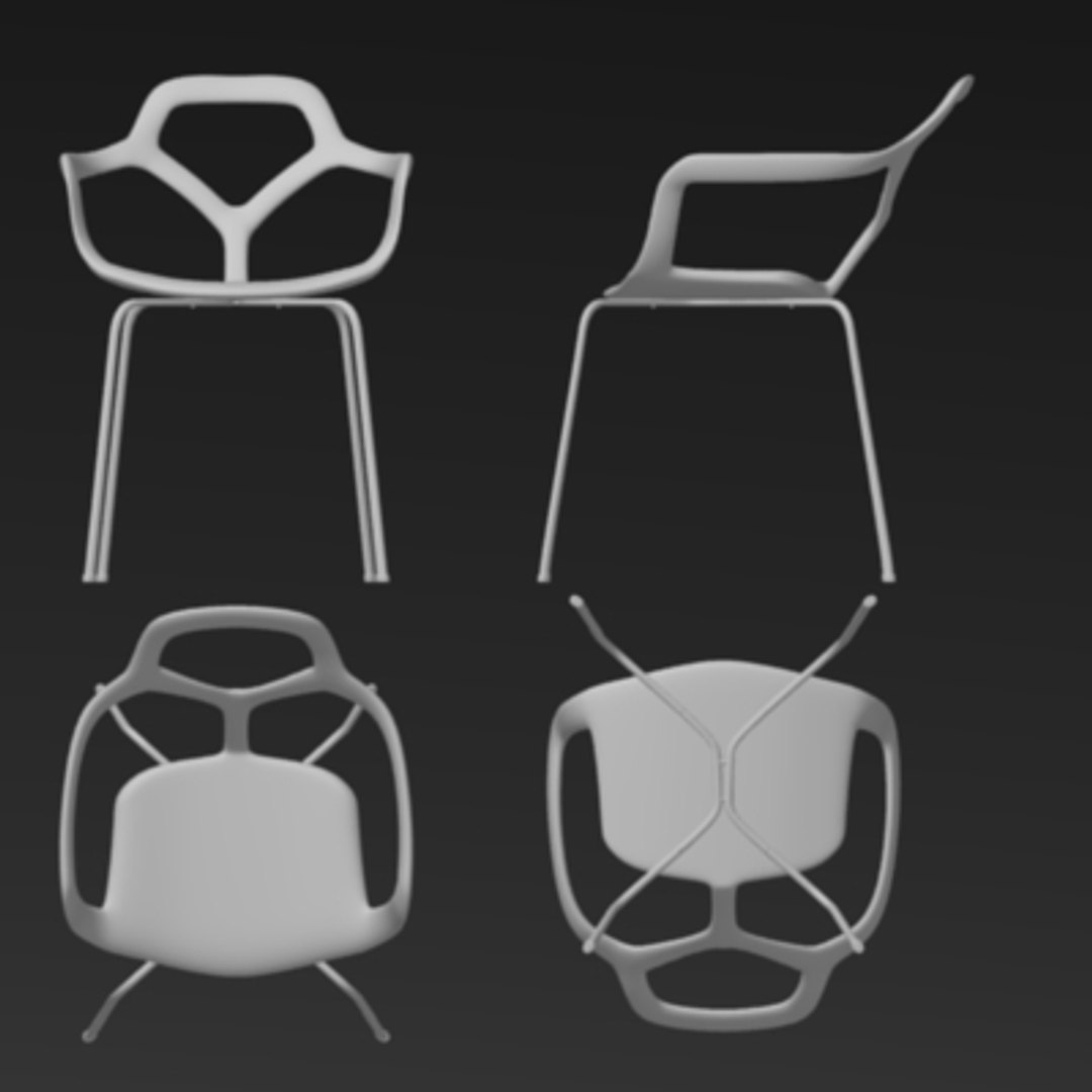 Trace Chair 3d Model