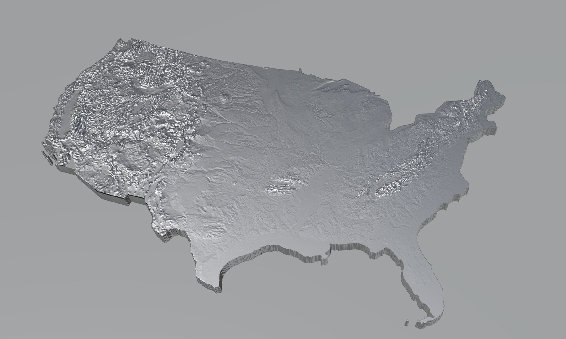 3D USA Terrain Map - TurboSquid 2337629
