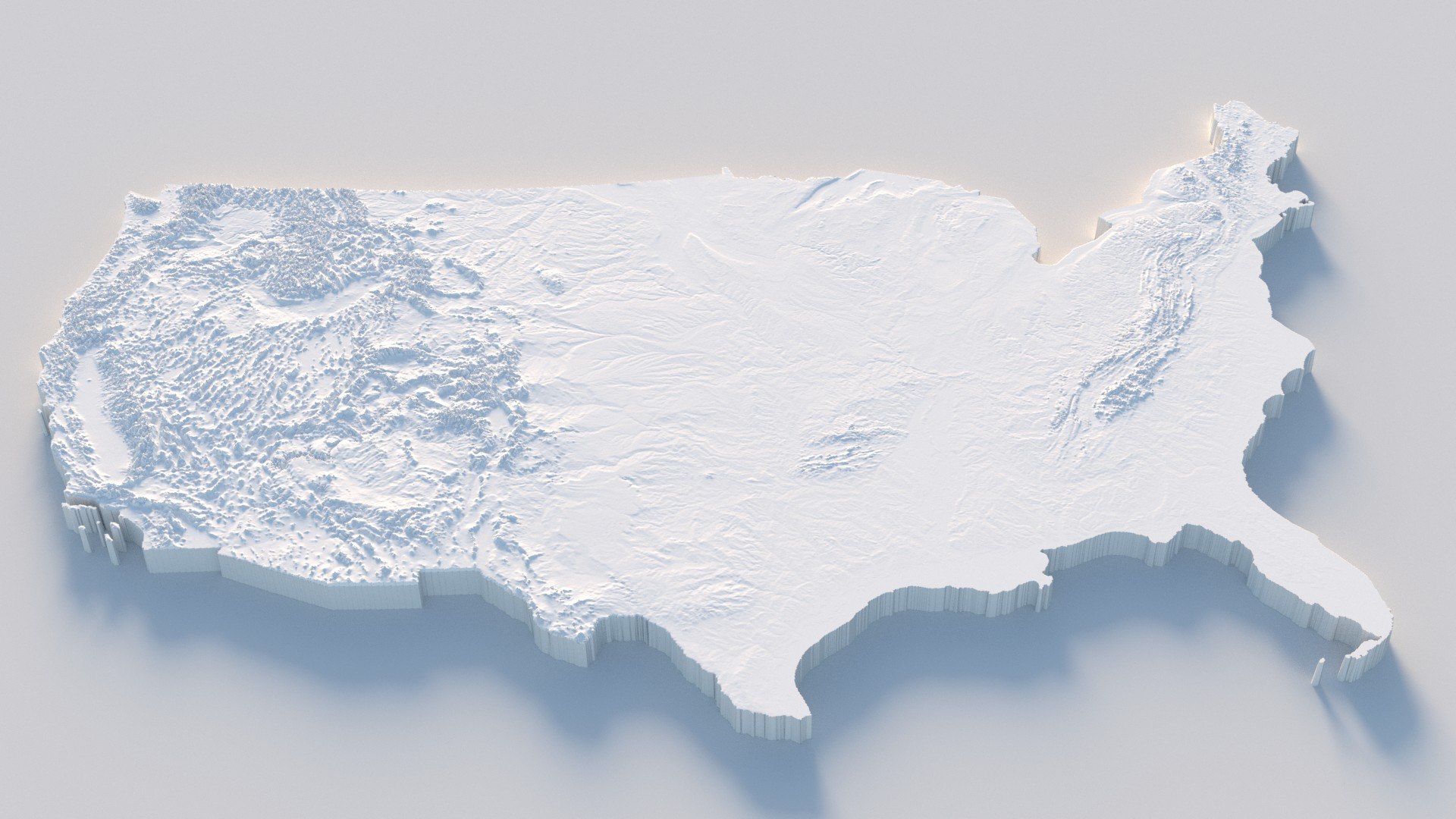 3D USA Terrain Map - TurboSquid 2337629