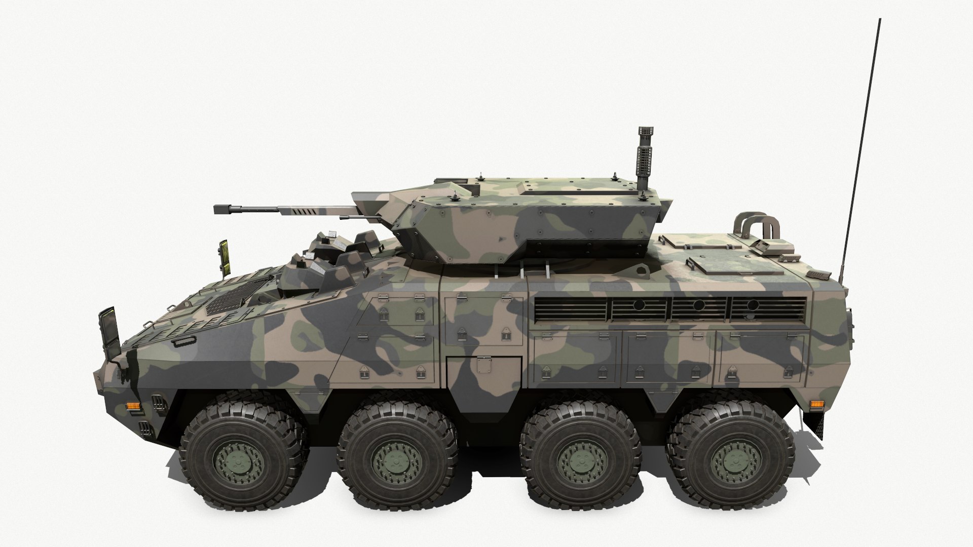 3D BARYS 8x8 AWV Armoured Wheeled Vehicle Model - TurboSquid 1842300
