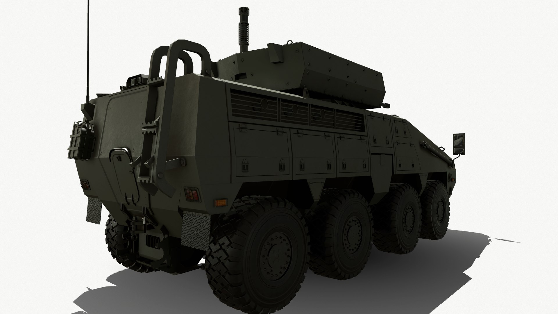 3D BARYS 8x8 AWV Armoured Wheeled Vehicle Model - TurboSquid 1842300