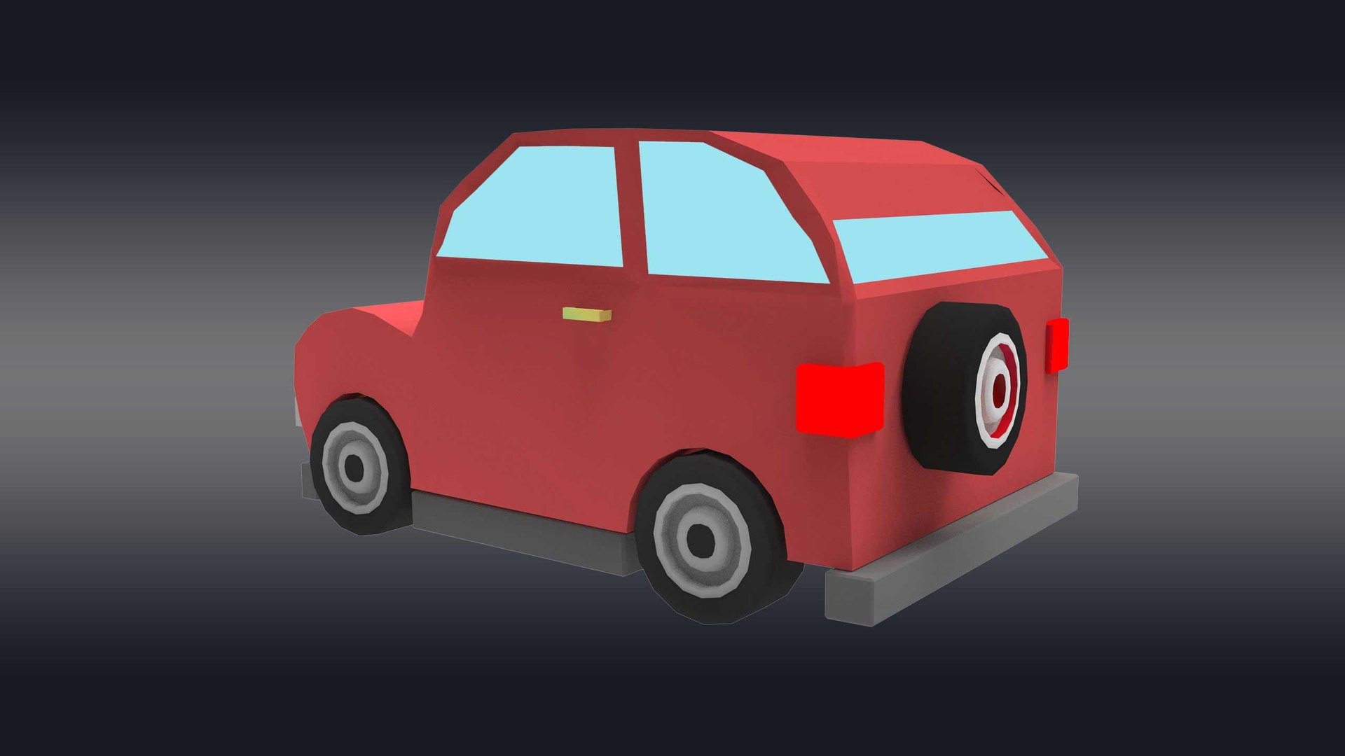 3D Cartoonish Jeep 3D Model - TurboSquid 2124730