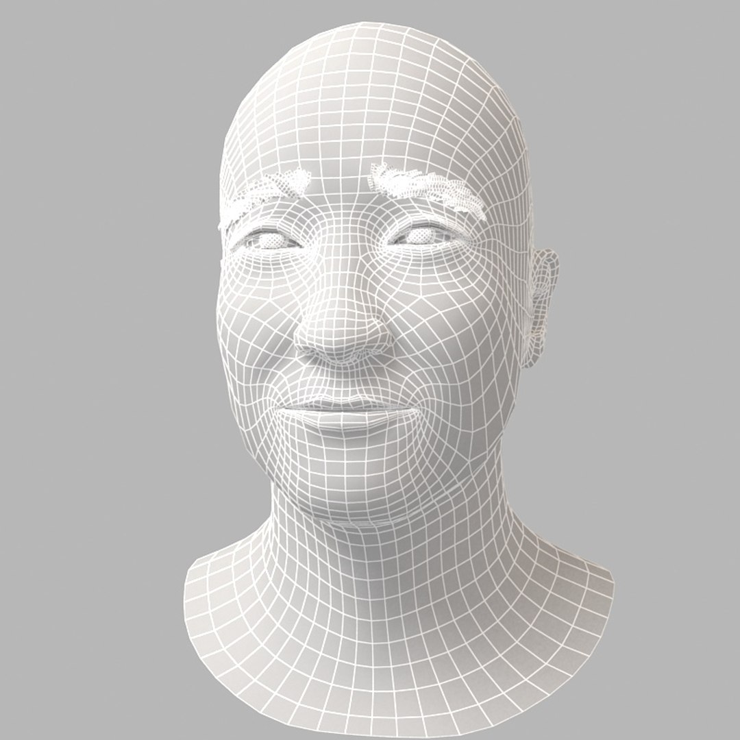 Realistic asian man head 3D model - TurboSquid 1206037