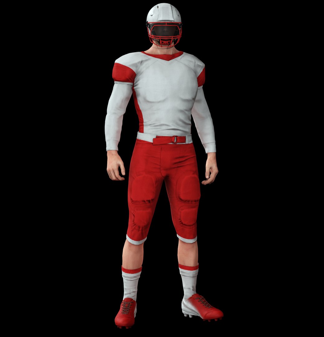 3D Football American Player PBR Model - TurboSquid 2105454