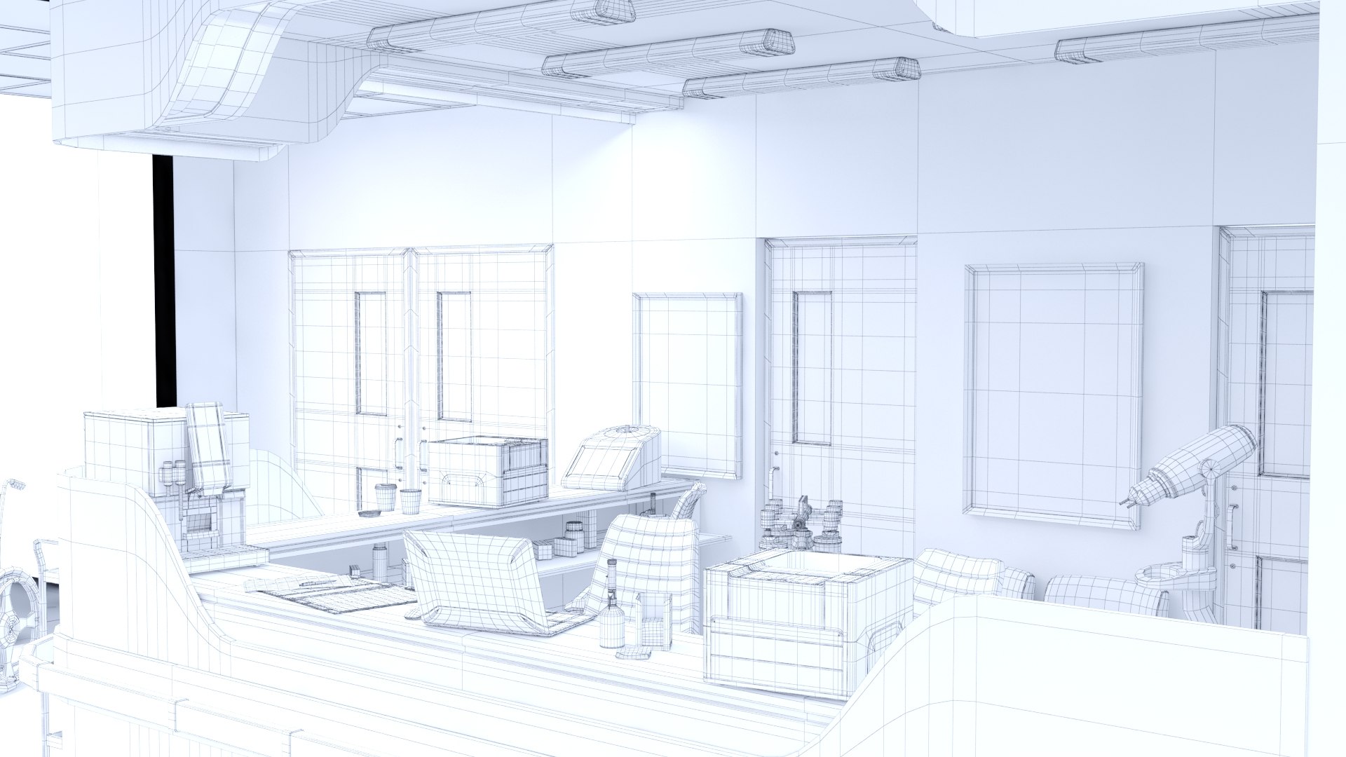 Hospital Hall 3D Model - TurboSquid 2281389