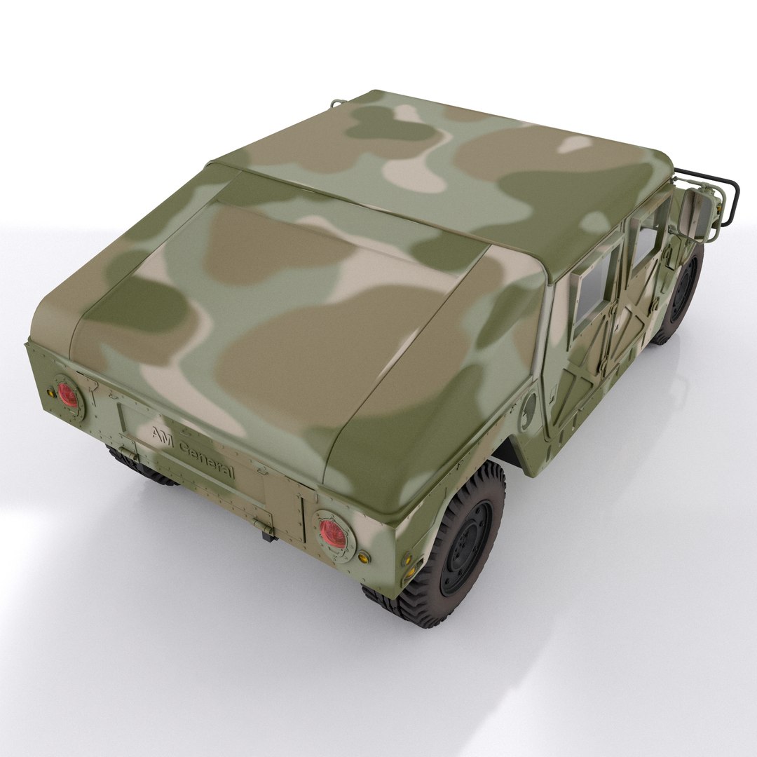 Hummer H1 Military Camouflage 3D model - TurboSquid 2169882