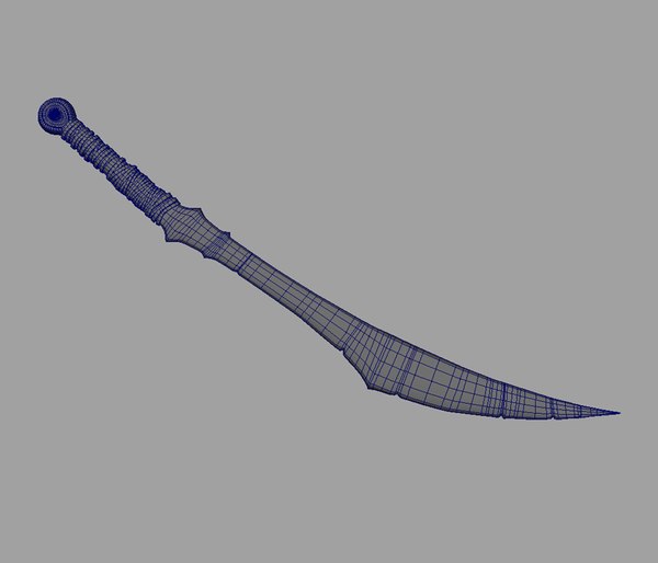 wow sword 3d obj