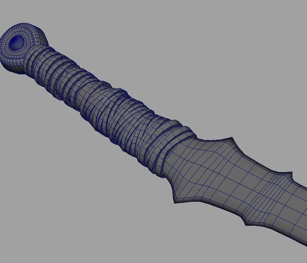 wow sword 3d obj