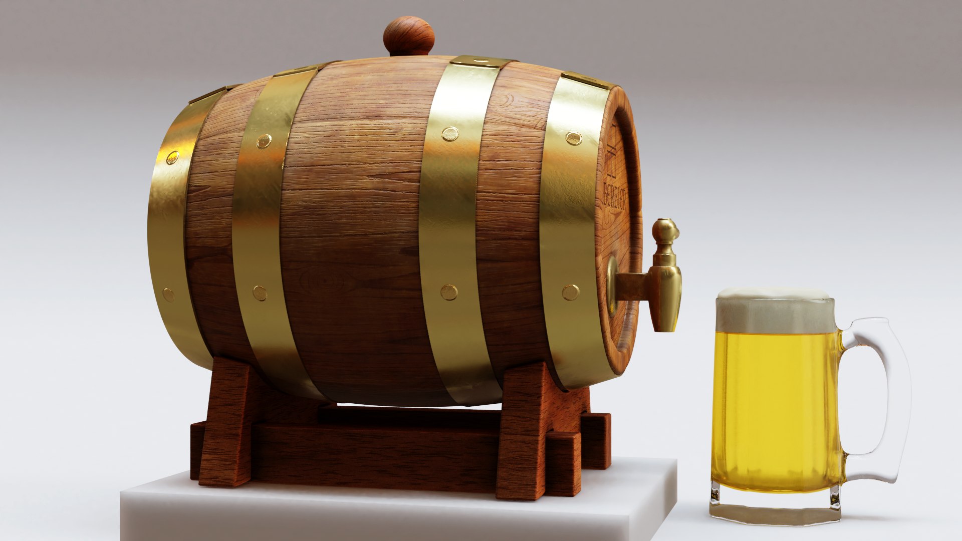 Beer Barrel 3D Model - TurboSquid 1782712