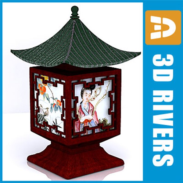 chinese lamp 3d model
