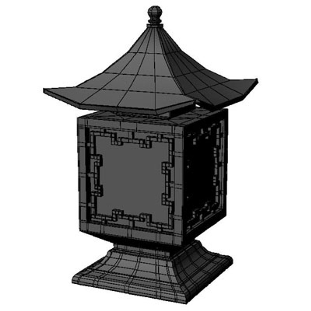 Chinese Lamp 3d Model