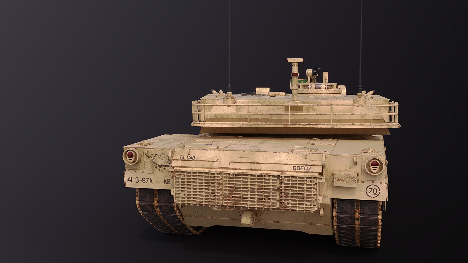 M1 abrams battle tank 3D model - TurboSquid 1518341