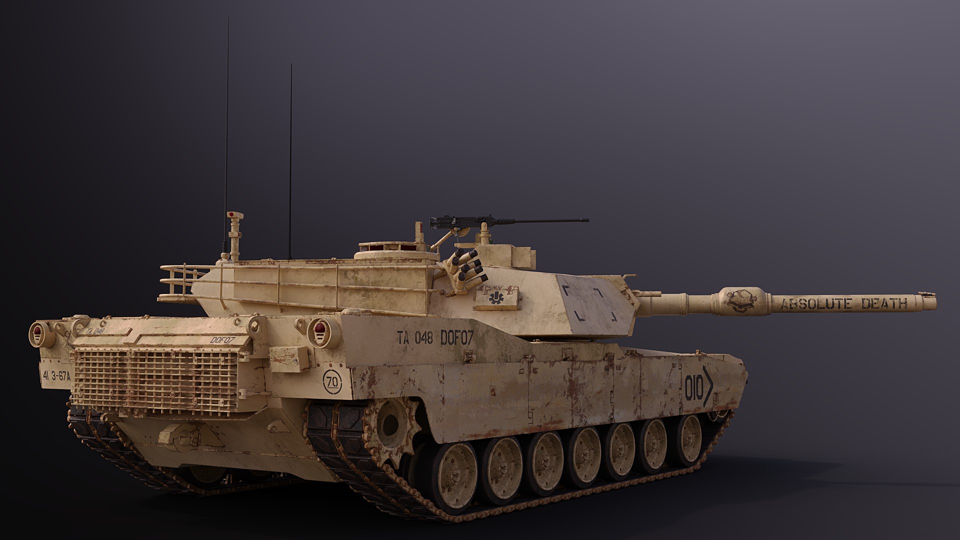M1 abrams battle tank 3D model - TurboSquid 1518341