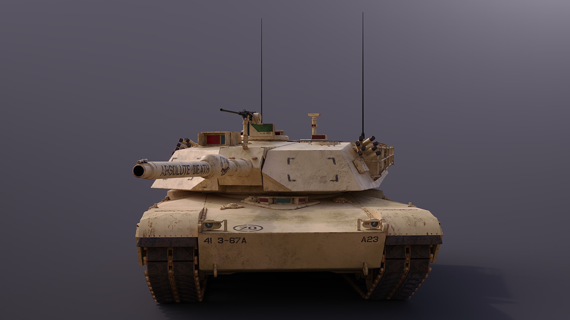 M1 abrams battle tank 3D model - TurboSquid 1518341