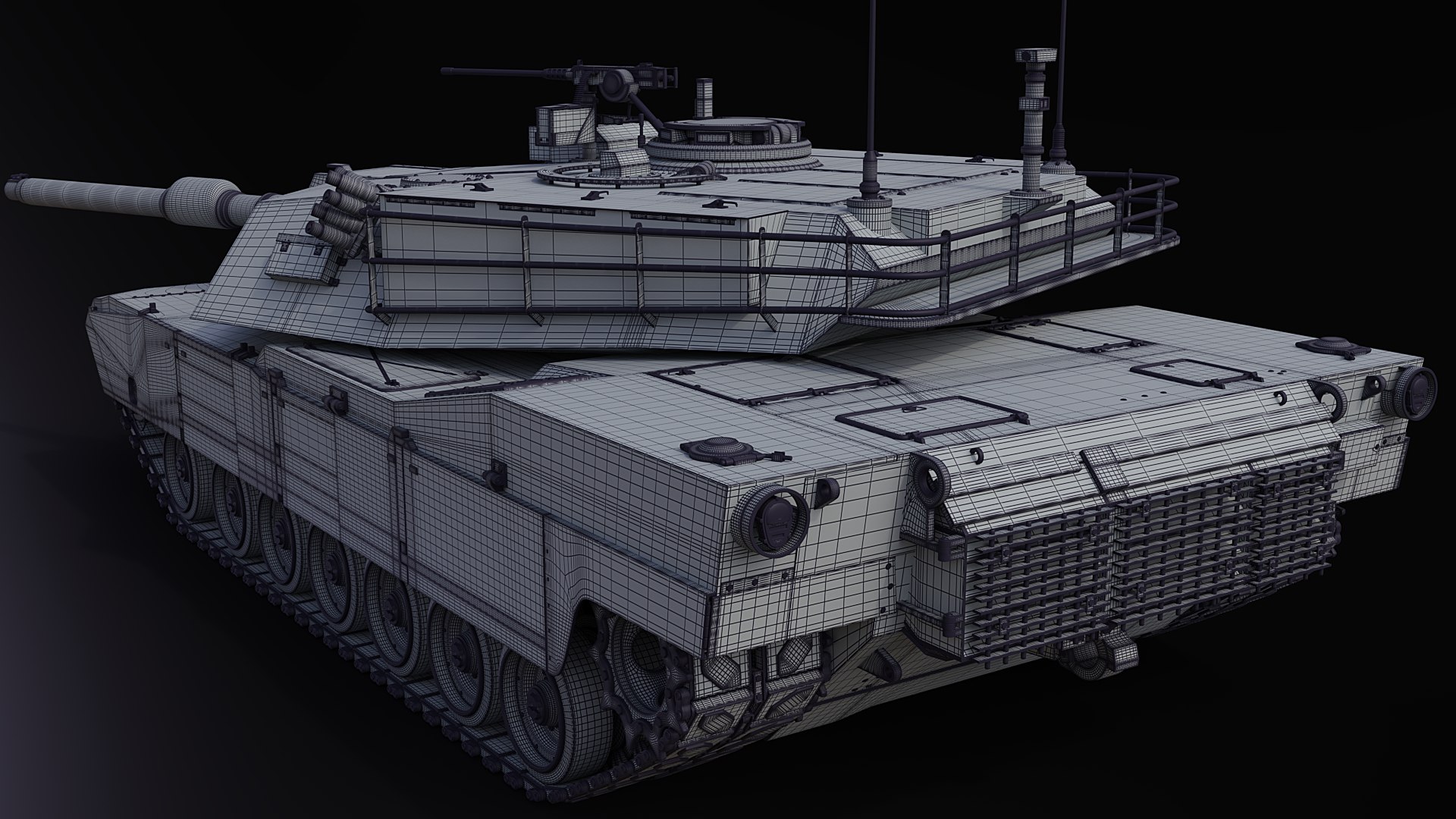 M1 abrams battle tank 3D model - TurboSquid 1518341