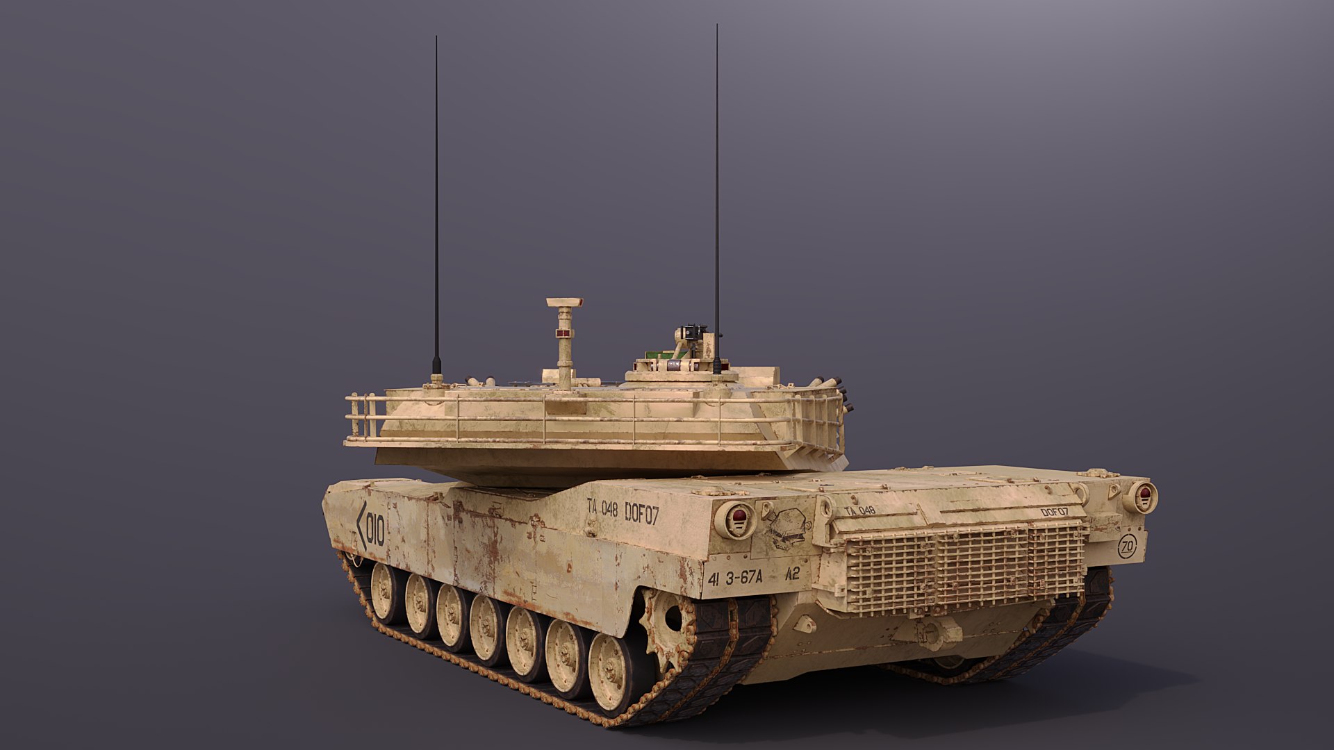 M1 abrams battle tank 3D model - TurboSquid 1518341