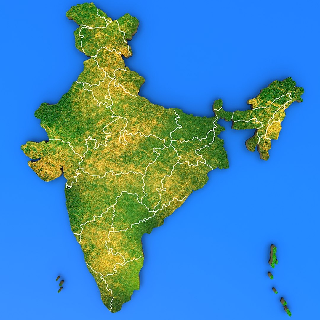 3d India Country Model