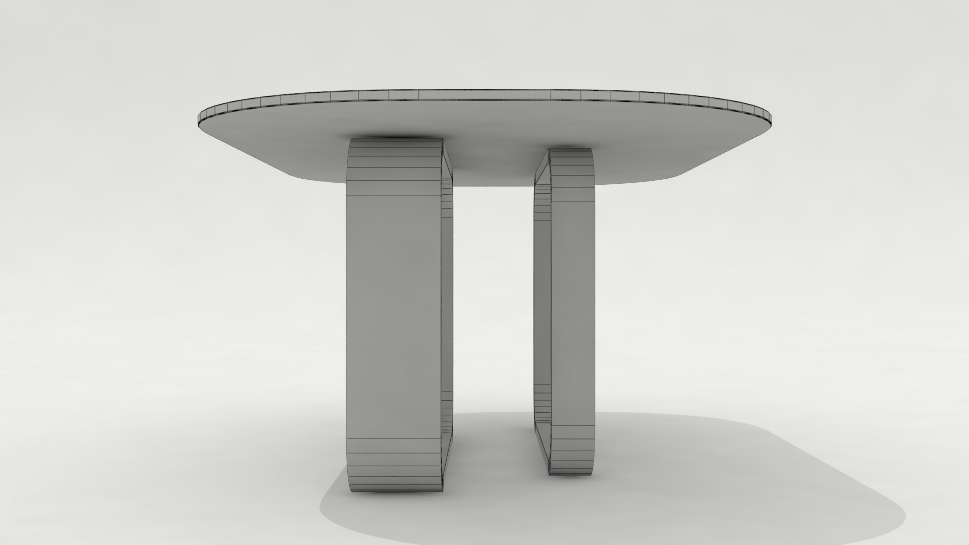 Glass Table 3d Model
