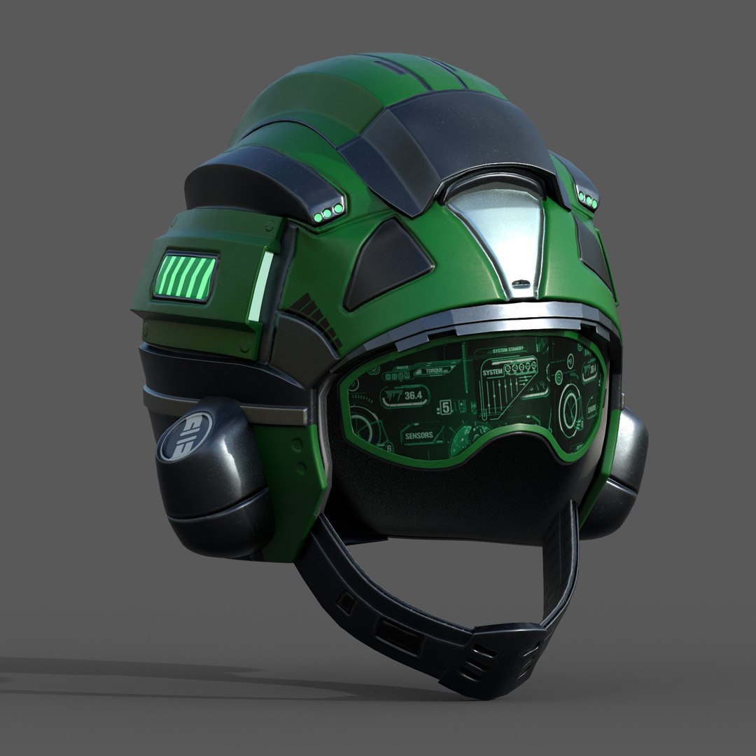 3D helmet sci fi - TurboSquid 1486045