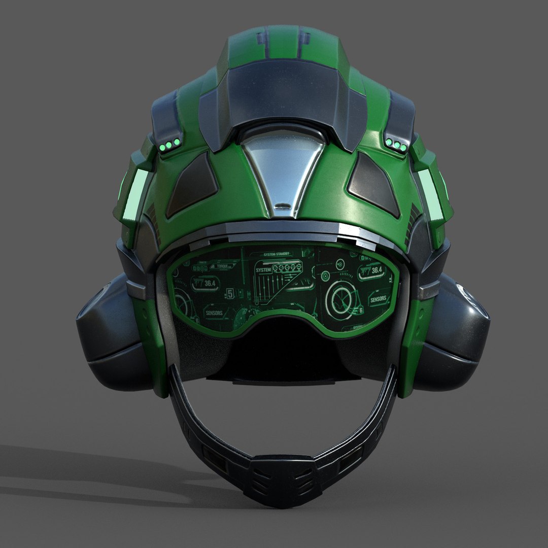 3D helmet sci fi - TurboSquid 1486045