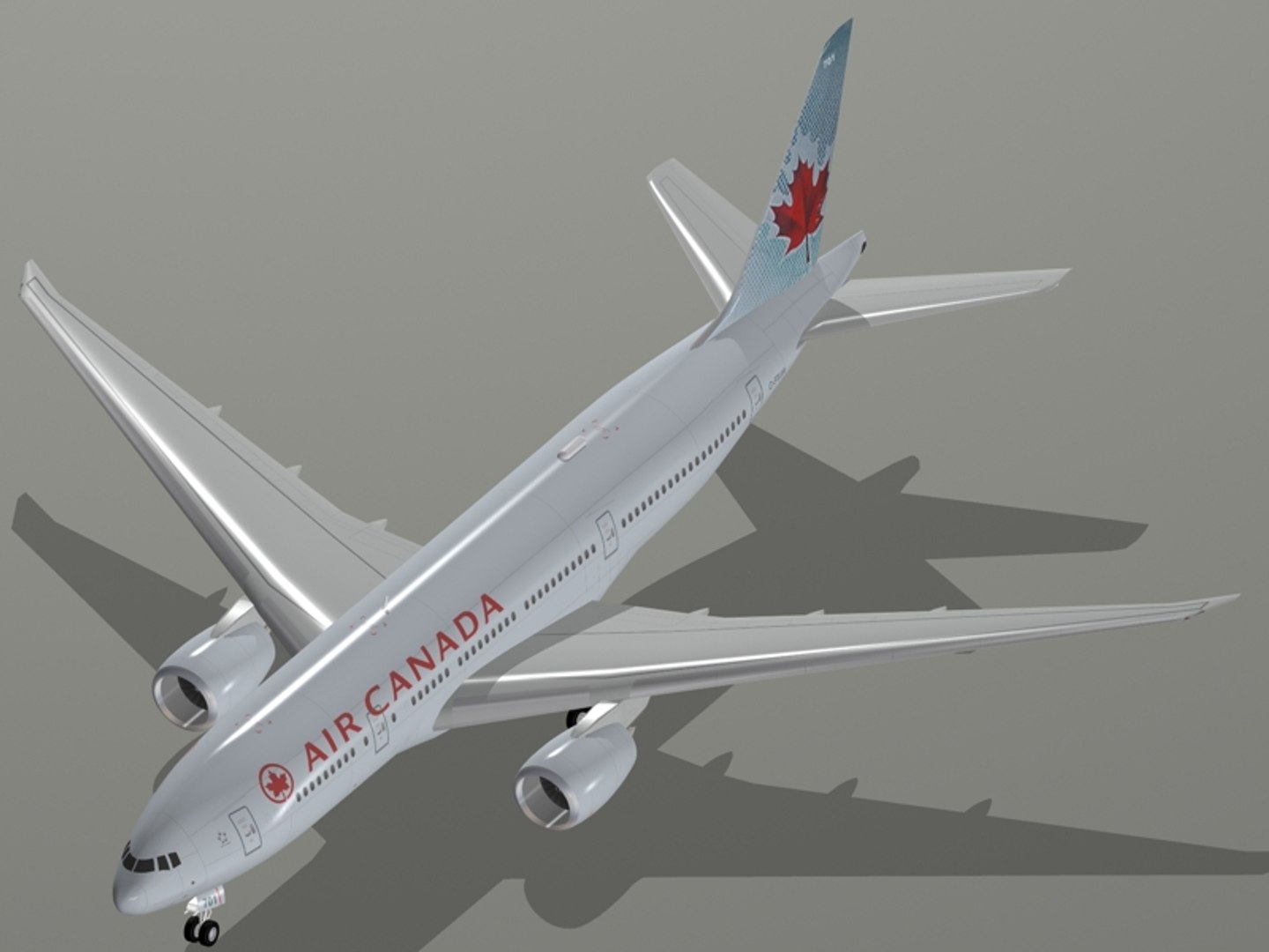3d B 777-200 Lr Air Canada Model