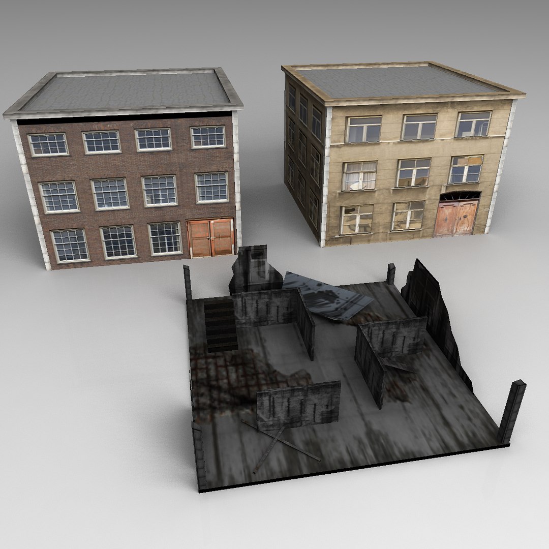 Unity Buildings 3d Model
