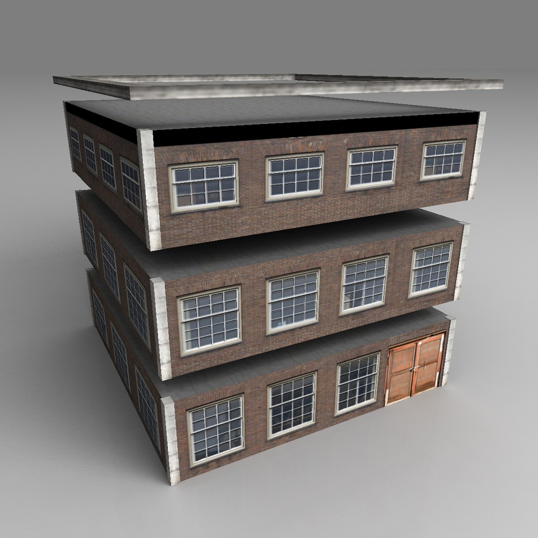 Unity Buildings 3d Model