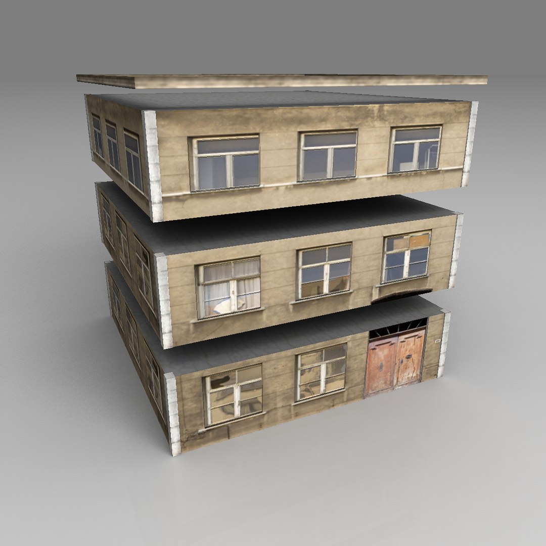 Unity Buildings 3d Model
