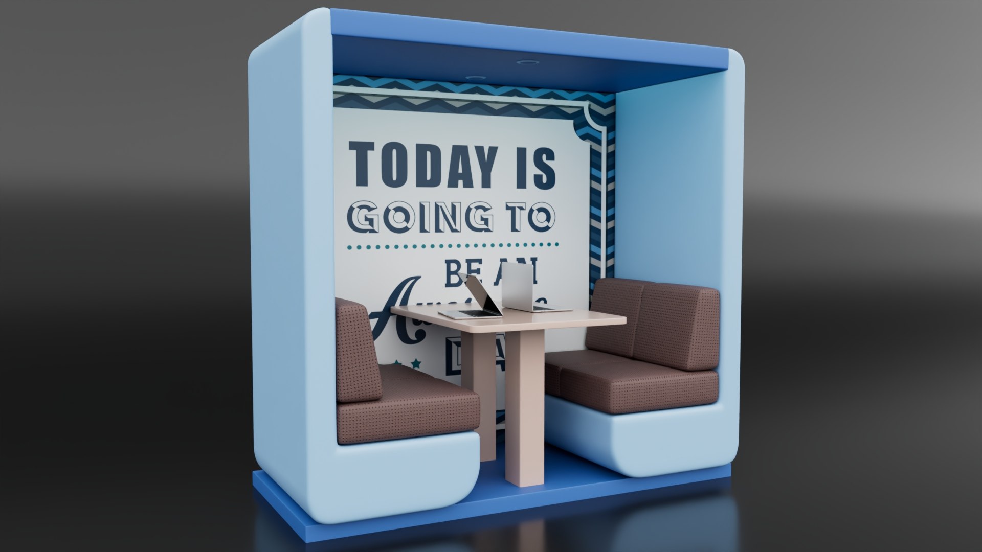 3D Coworking Booth - TurboSquid 2339432