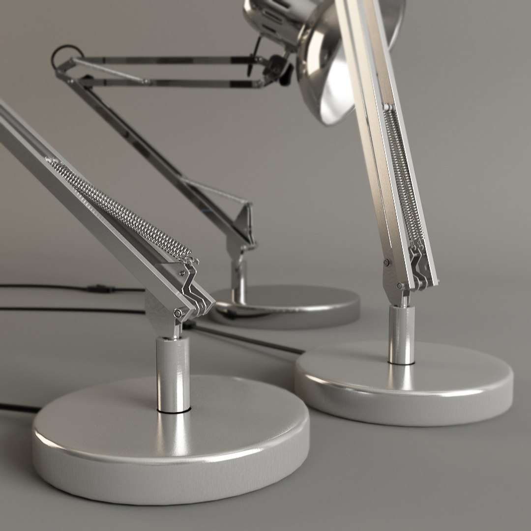 3d set table lamps rigged
