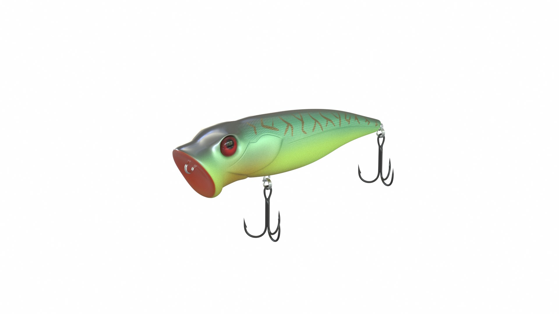 3D Popper Fishing Lure - TurboSquid 1953732
