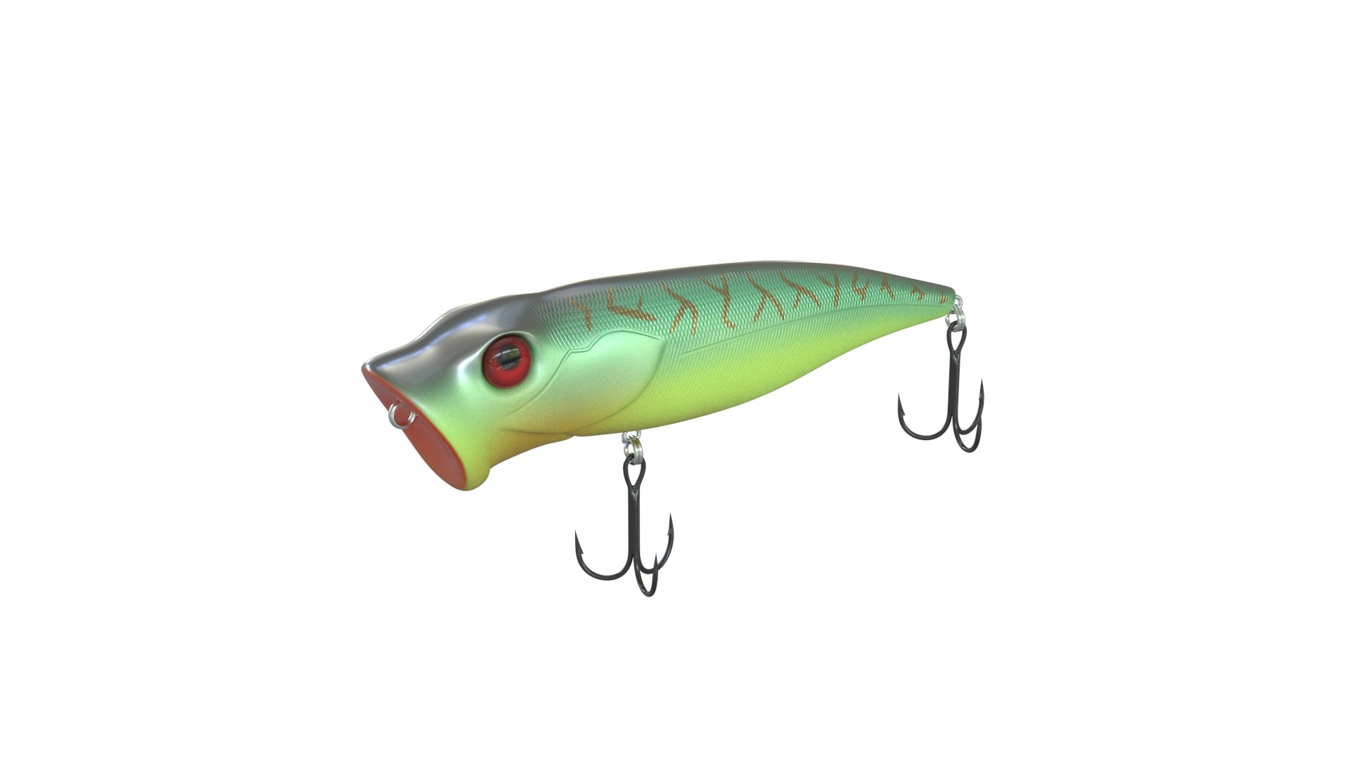 3D Popper Fishing Lure - TurboSquid 1953732