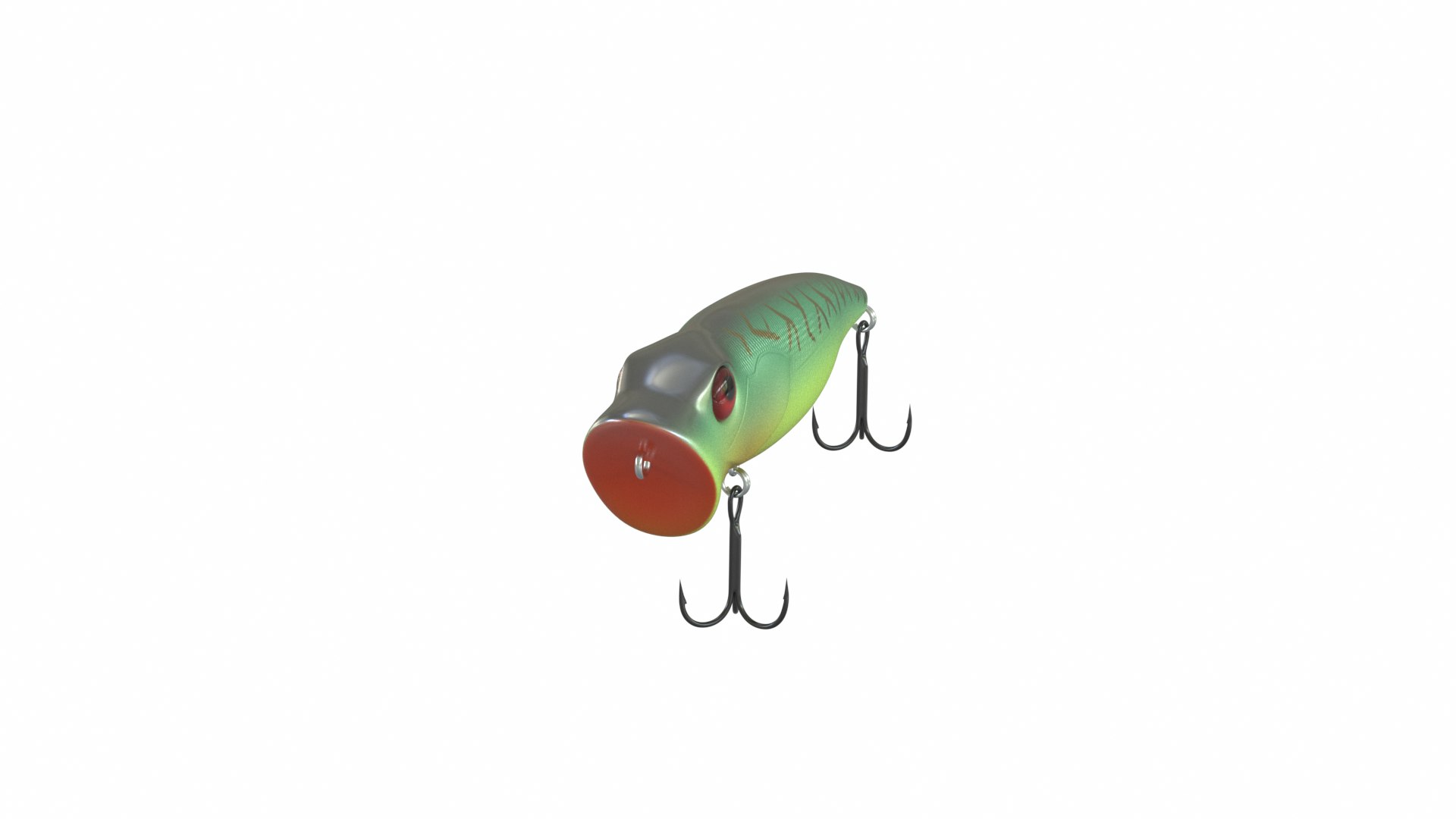 3D Popper Fishing Lure - TurboSquid 1953732