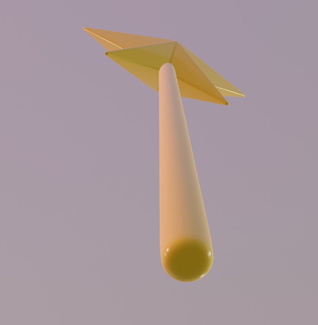 Yellow Magical Wand Model - TurboSquid 1481314