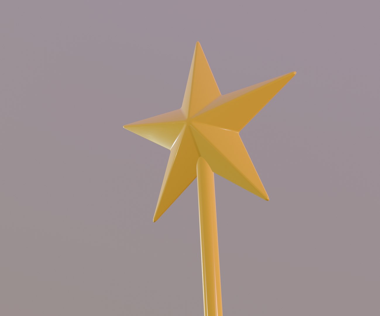 Yellow Magical Wand Model - TurboSquid 1481314