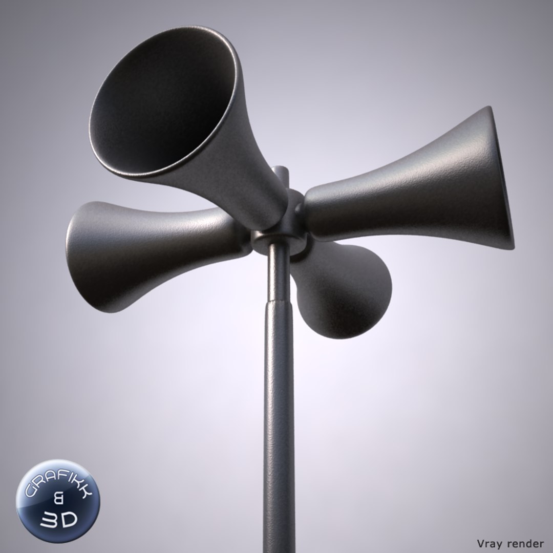 Civil Defense Siren 3d Model