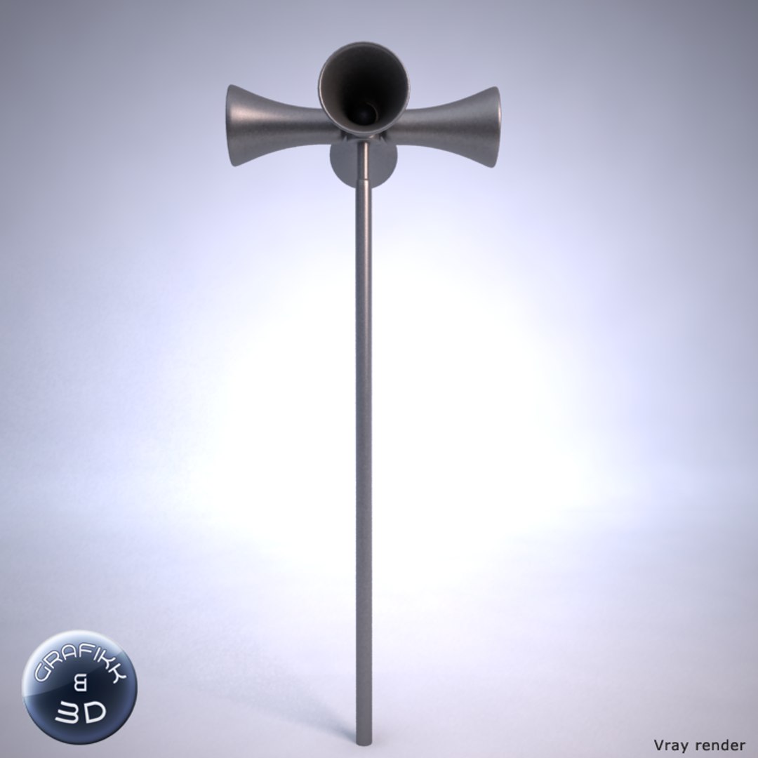 Civil Defense Siren 3d Model