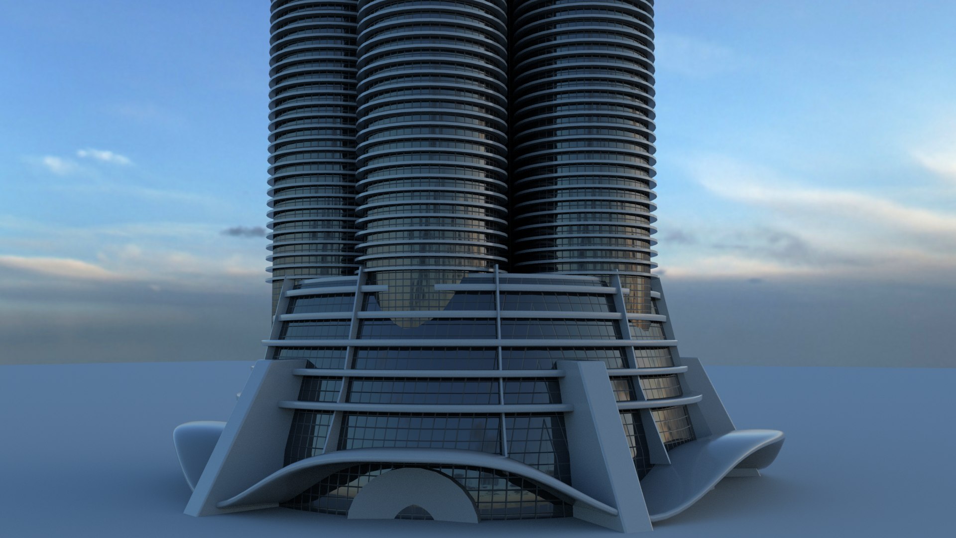 Azerbaijan Tower 3D - TurboSquid 1808063