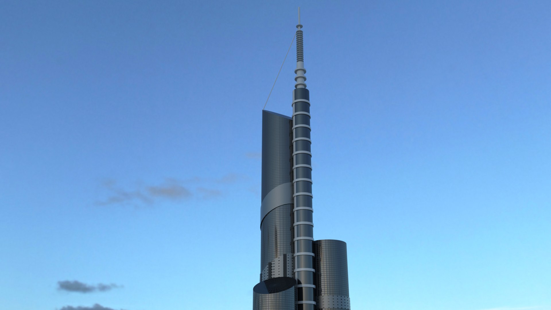 Azerbaijan Tower 3D - TurboSquid 1808063