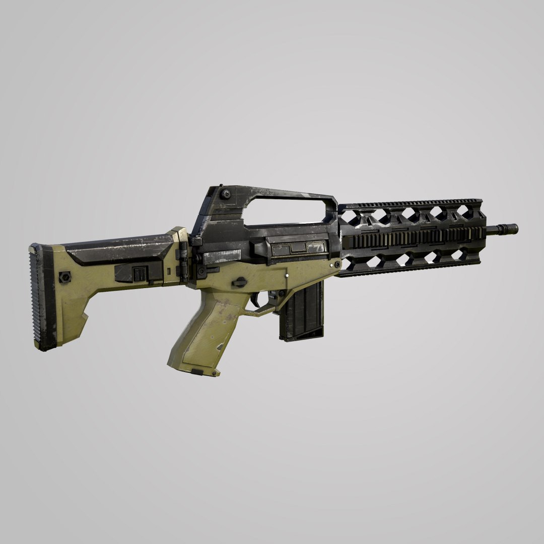 Combat Rifle 3D Model 3D Model - TurboSquid 2114895