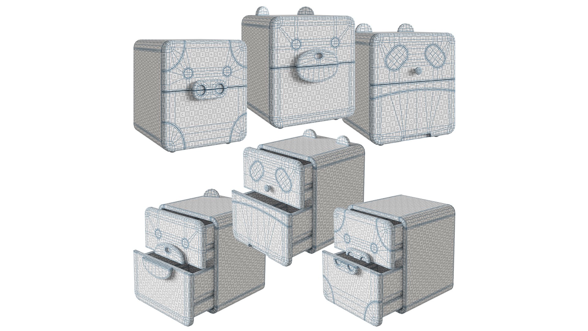 3D GVA Wood Cartoon Kids Nightstands - TurboSquid 2194560