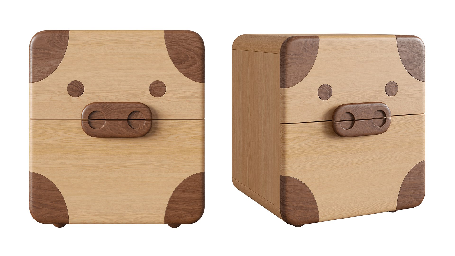 3D GVA Wood Cartoon Kids Nightstands - TurboSquid 2194560