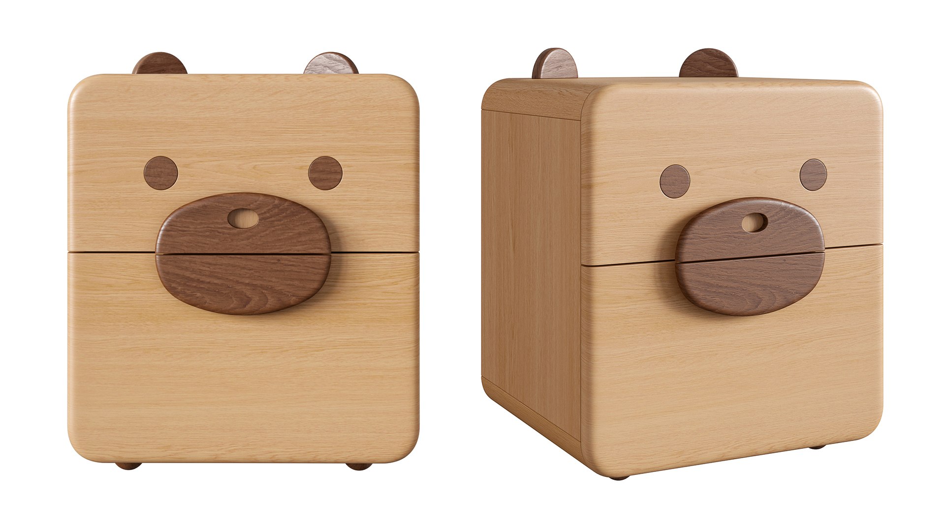 3D GVA Wood Cartoon Kids Nightstands - TurboSquid 2194560