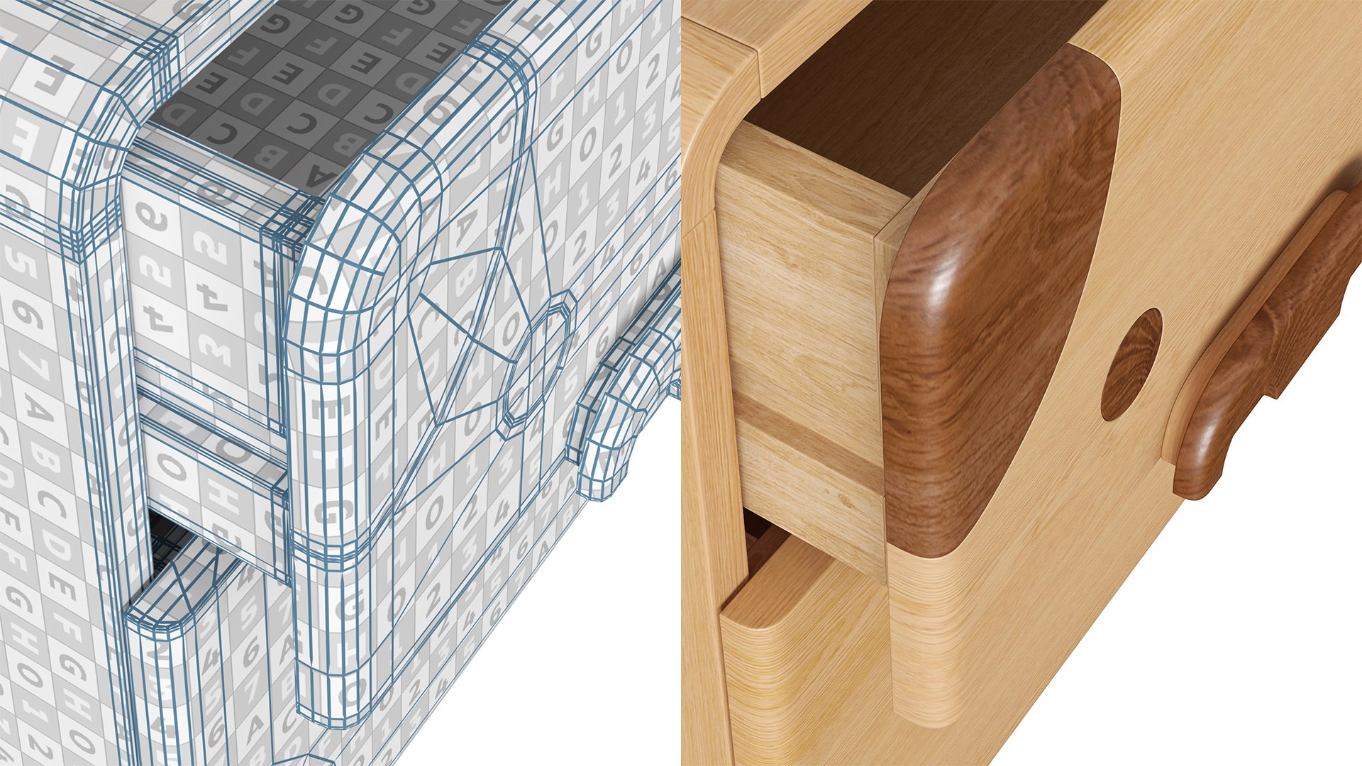 3D GVA Wood Cartoon Kids Nightstands - TurboSquid 2194560