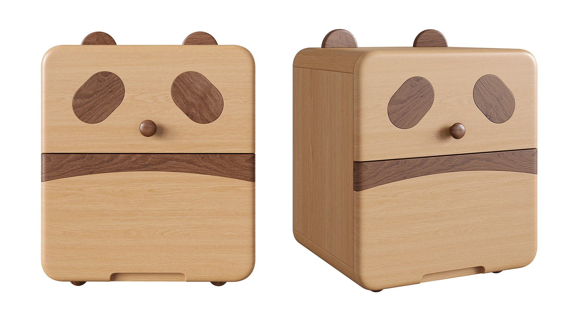 3D GVA Wood Cartoon Kids Nightstands - TurboSquid 2194560