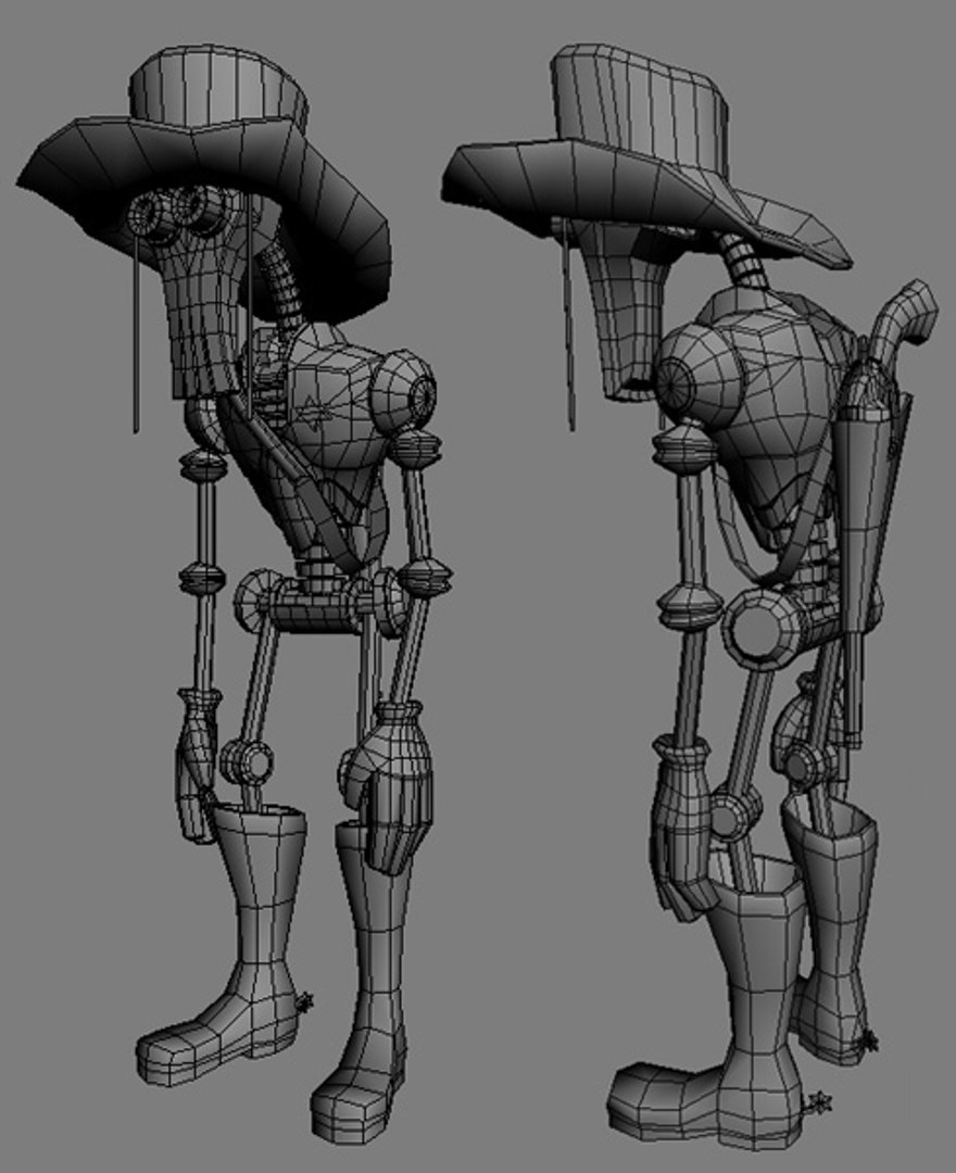 Maya Robot Cowboy